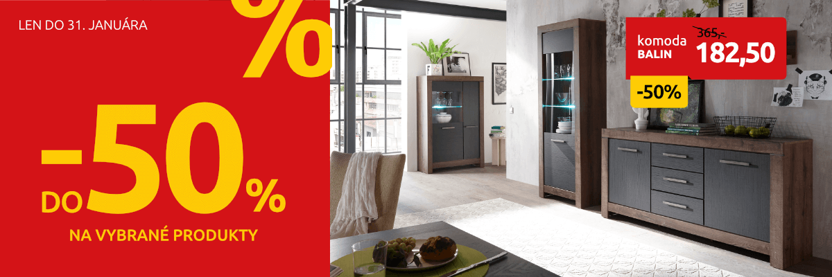 Black Red White - nábytok a sedačky - Vybraný nábytok a sedačky do -50%